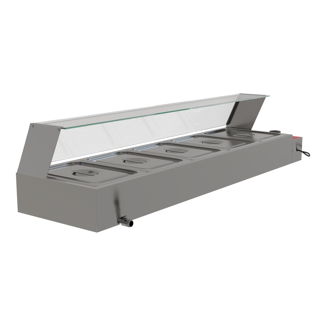 Borrelli 5 x 1 /2 Pan Bain Marie With Drain Tap – Borrelli Commercial ...
