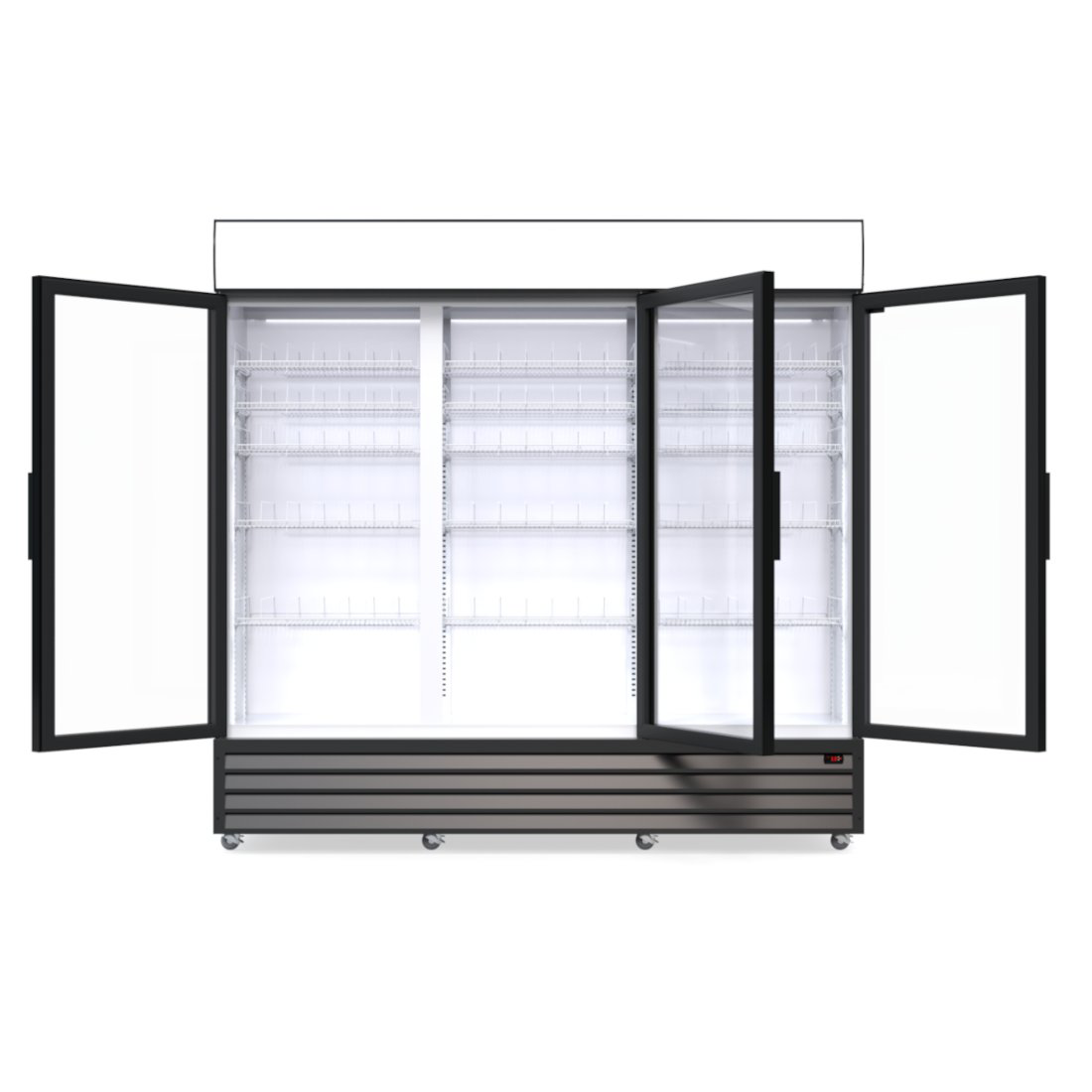 Elite Commercial Display Fridge 2000L with 3 Hinged Glass Doors – Borrelli