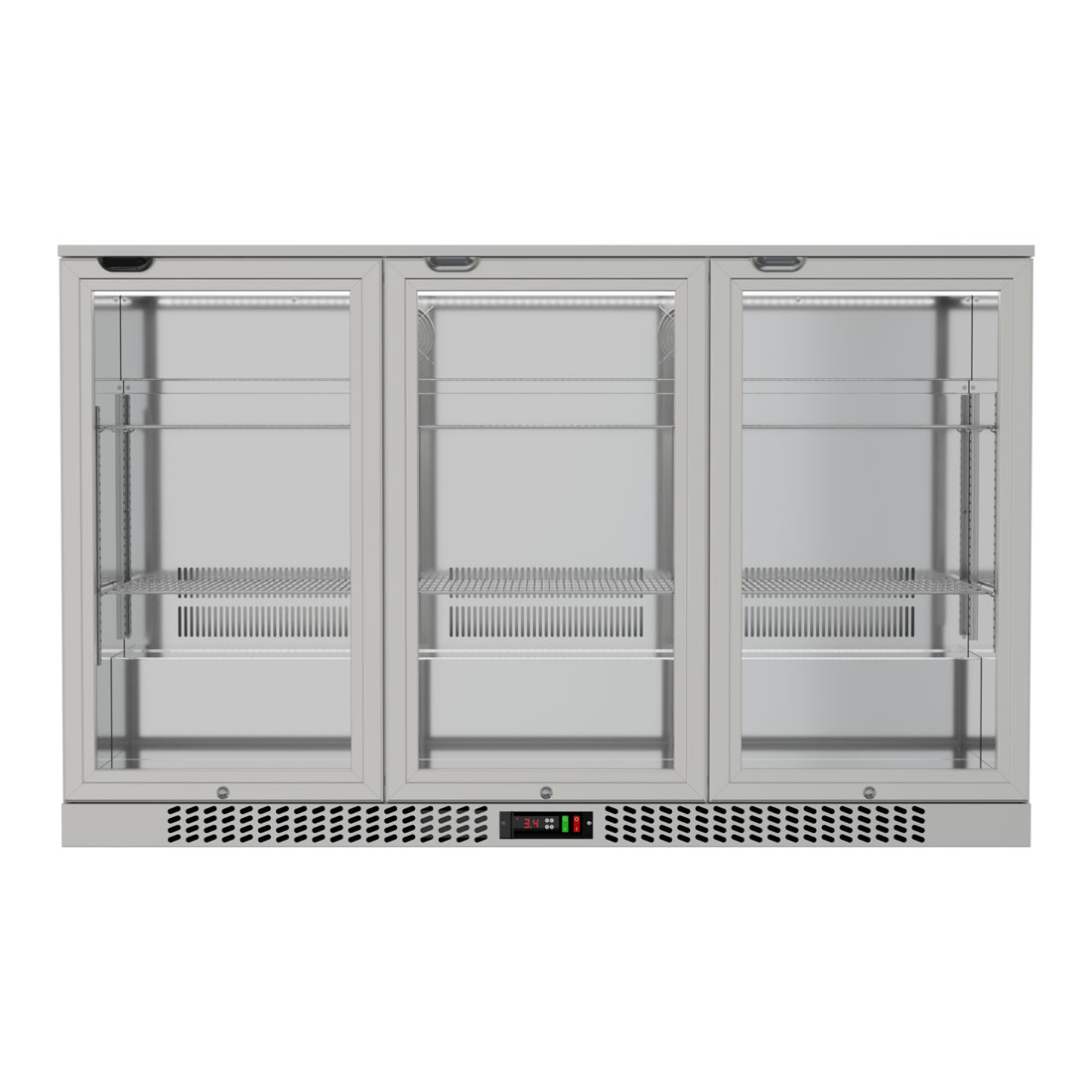 Deluxe 320L Stainless Steel Bar Fridge - Elevate Your Beverage Service ...