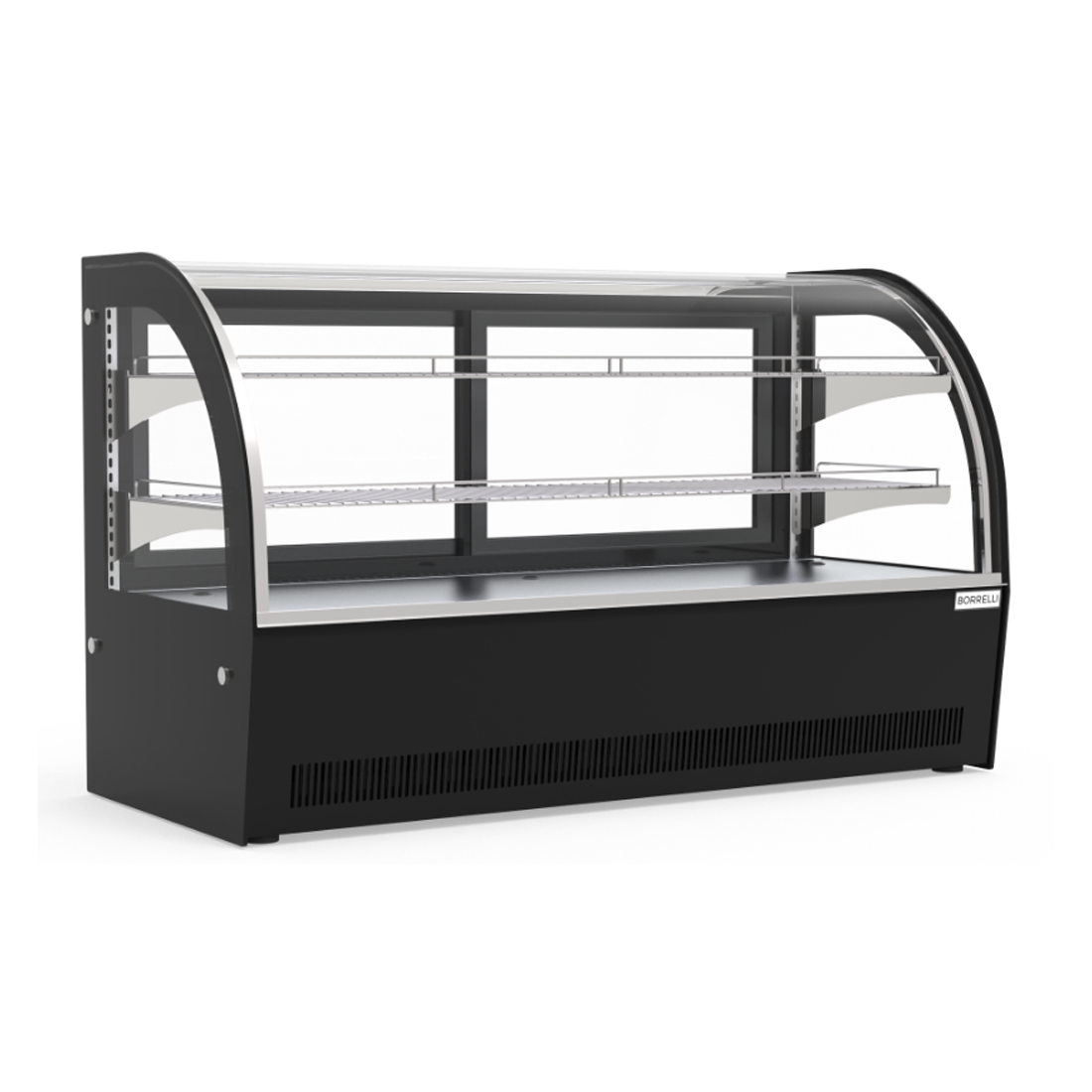 195Ltr Counter Top Heated Food Display Showcase with Curved Glass ...