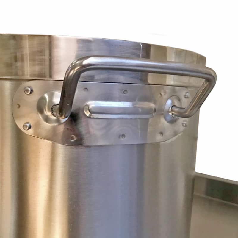 Borrelli Stock Pot 50ltr - Stainless Steel with Lid