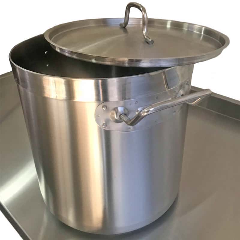 Borrelli Stock Pot 50ltr - Stainless Steel with Lid