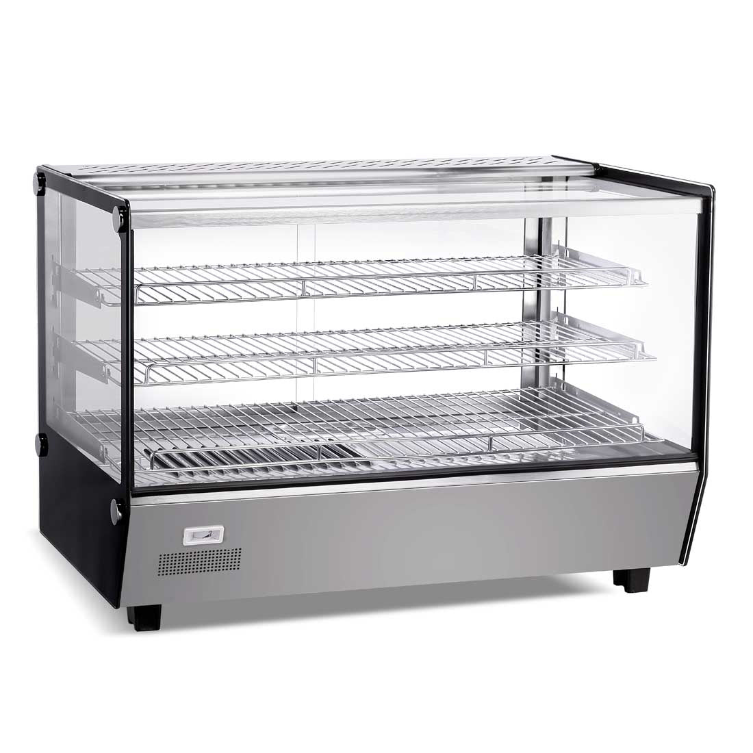 200Ltr Straight Glass Counter Top Heated Food Display Showcase – Borrelli