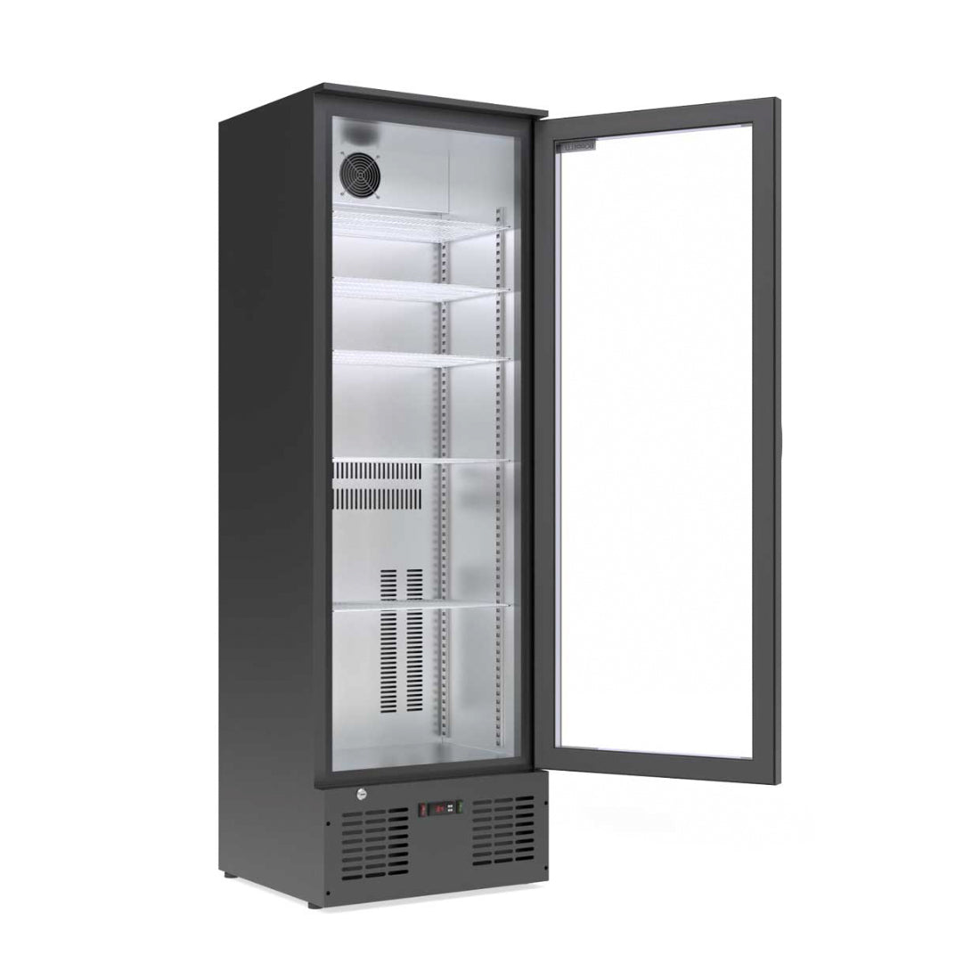 Commercial Upright Bar Fridge With Hinged Door 300L – Borrelli