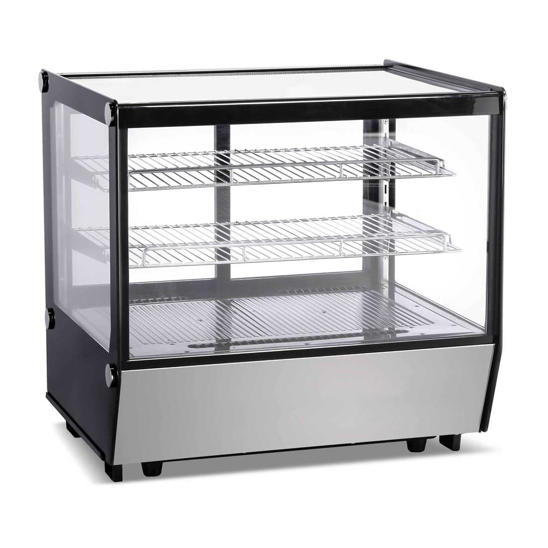 Premium 120L Counter Top Refrigerated Food Display with Straight Glass ...